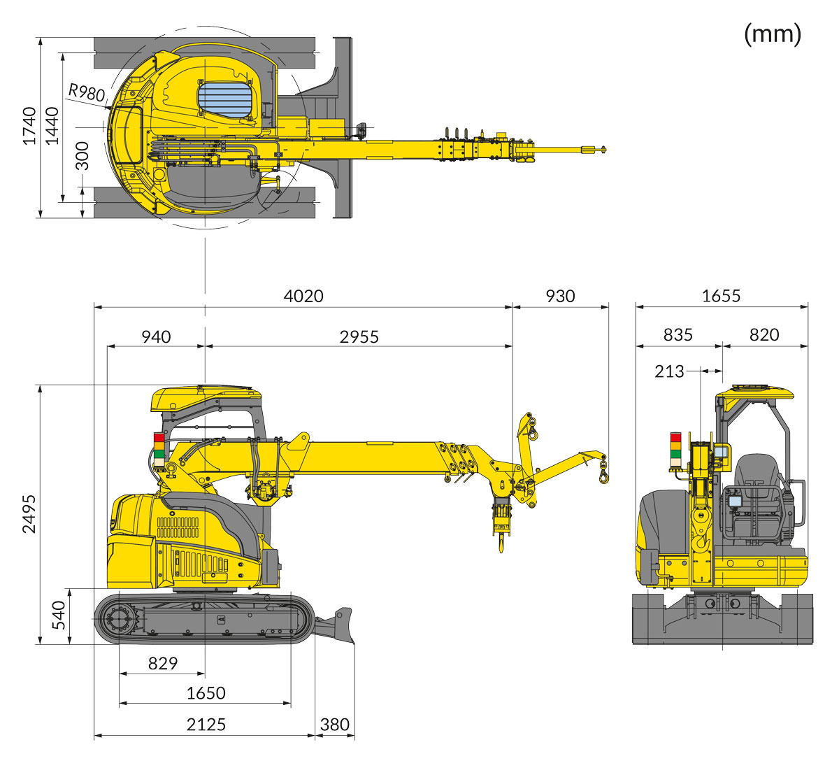 Leeb Technik - Miniraupenkran Maeda CC423S